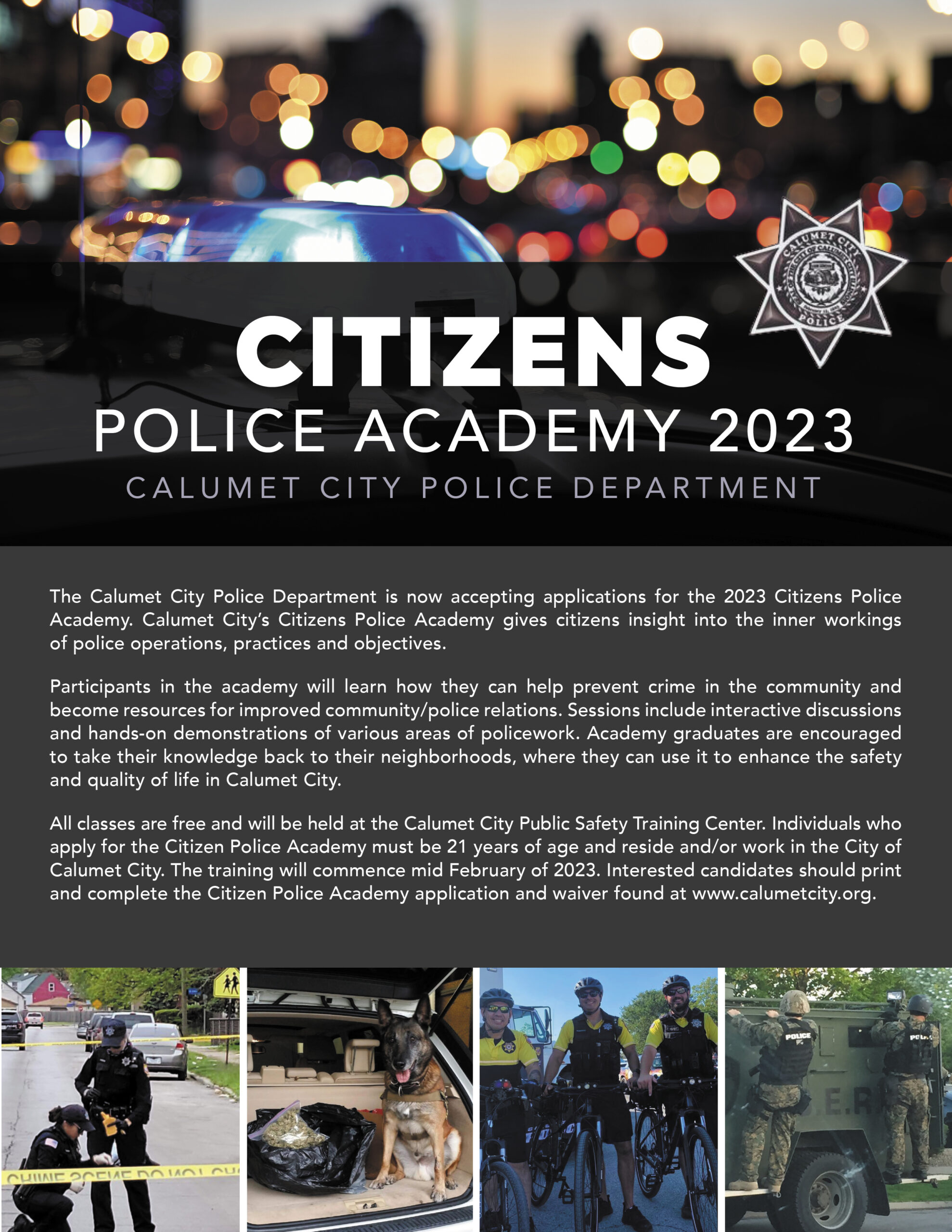 Citizens Police Academy 2023 - Calumet City